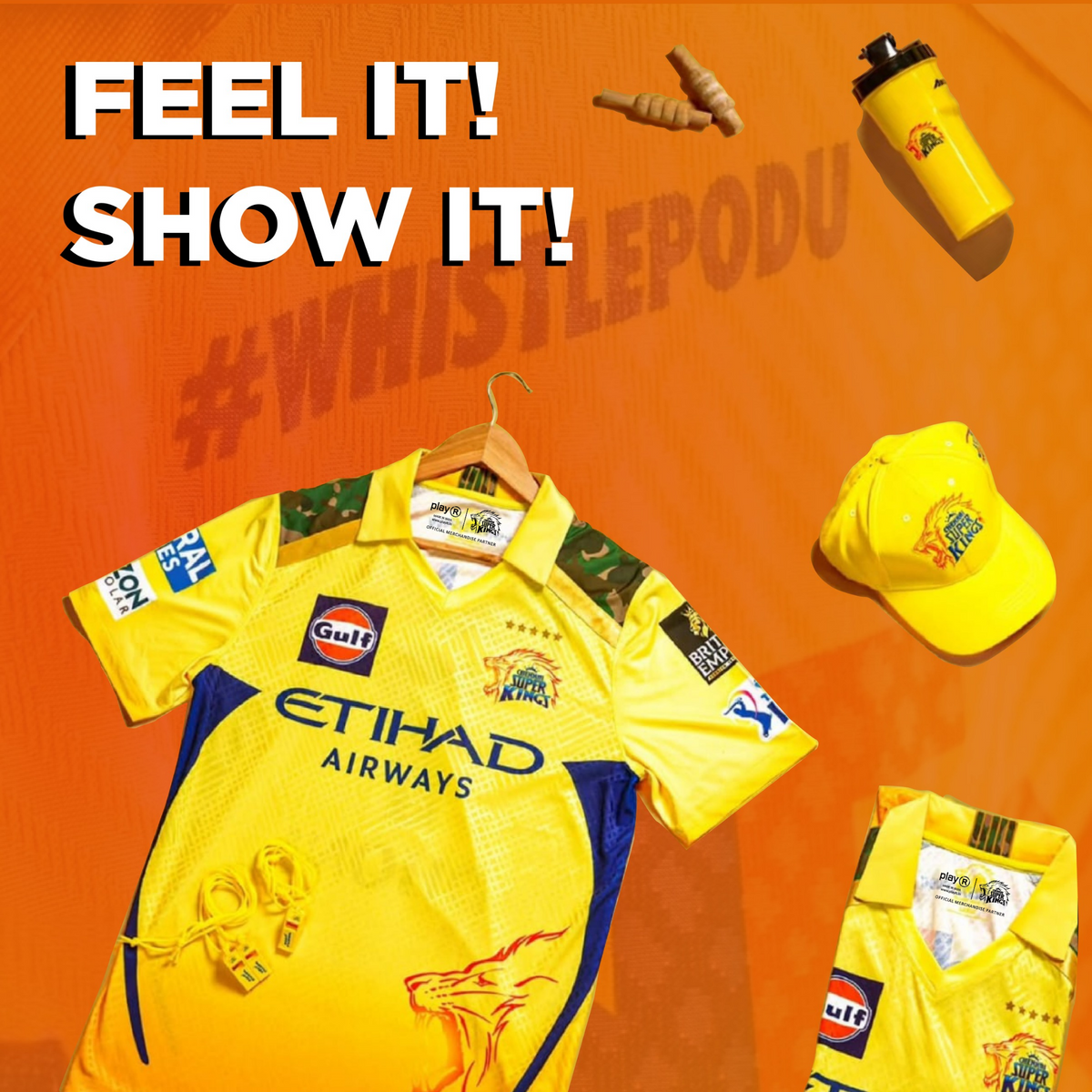 Buy CSK Official Jersey, Caps, Sippers, Kitbags & More | playR ...