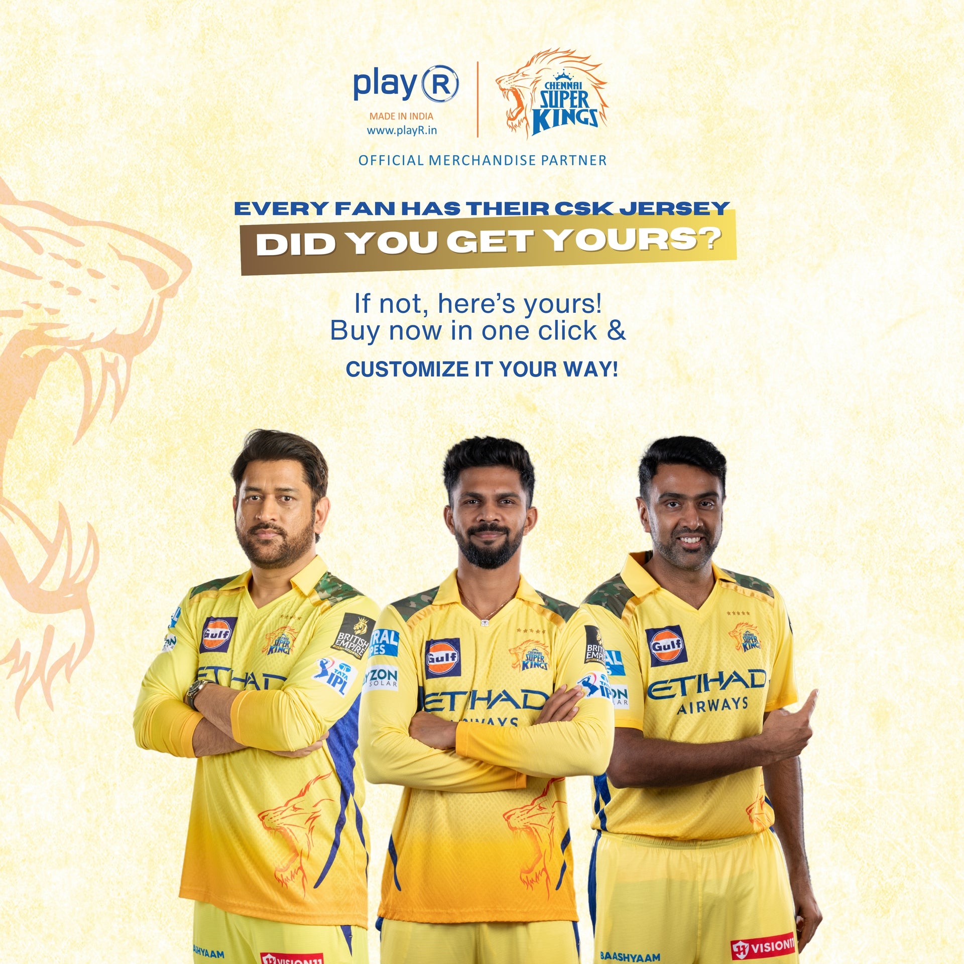 Buy Official IPL Jerseys & Athleisure Wear Online | playR.in